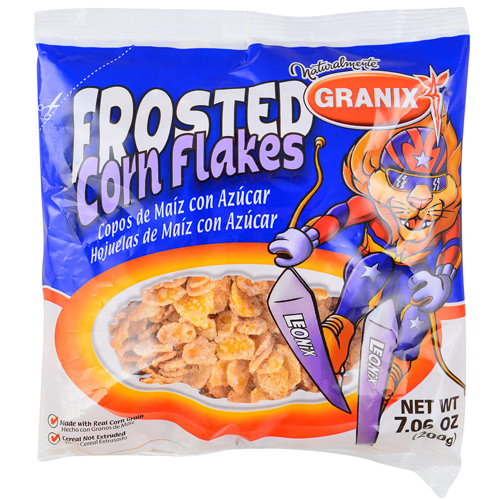 Cereal GRANIX Frosted Corn Flakes 200 g - disco