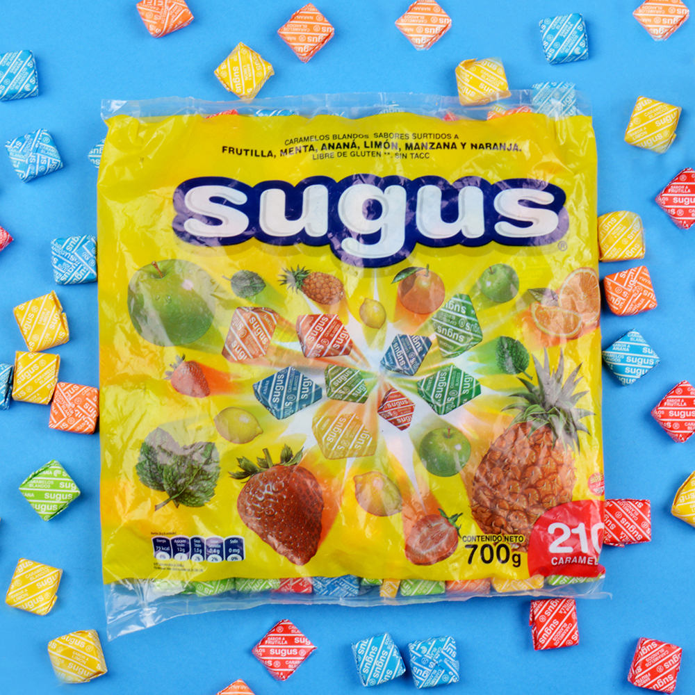 Caramelos Masticables SUGUS 700 g - disco