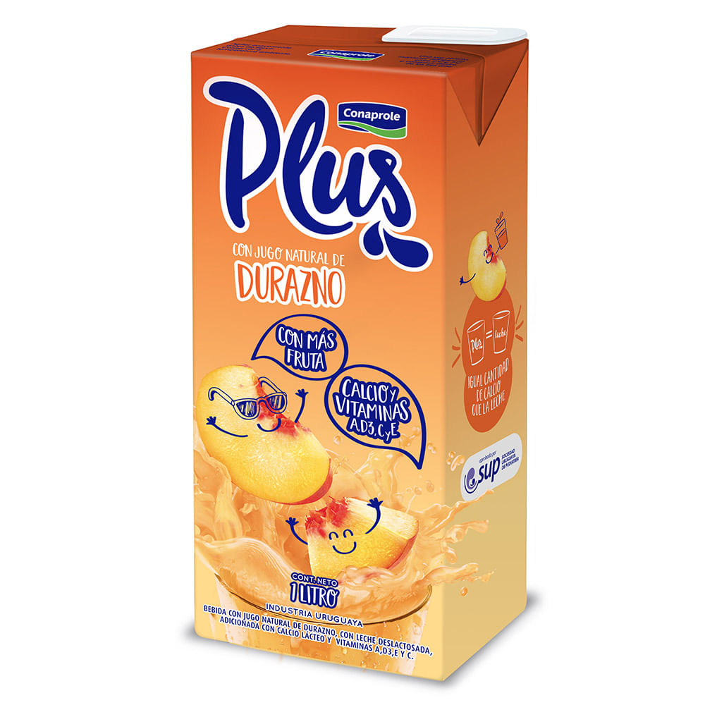 Jugo Conaprole plus Durazno 1 L - disco