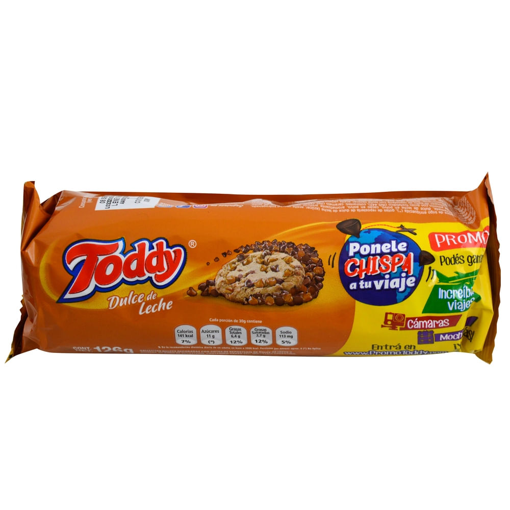 Galletitas Toddy chispas dulce de leche 126 g - disco