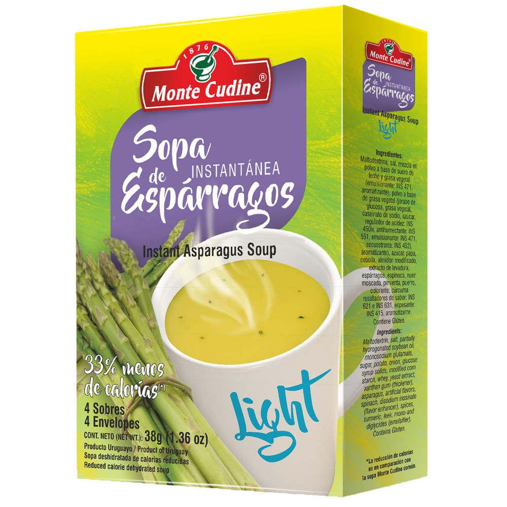 Sopa instantánea espárragos MONTE CUDINE - devotoweb