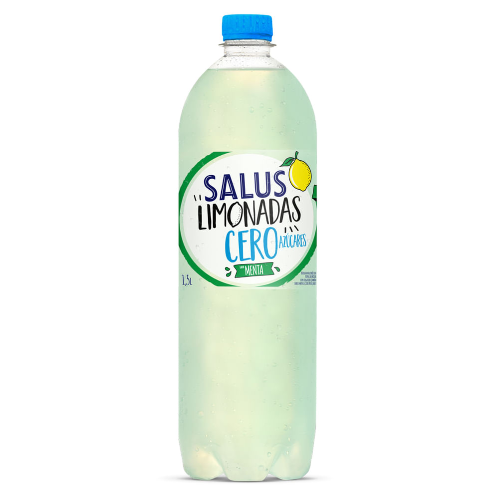 Agua SALUS limonada cero con menta 1,5 L - disco
