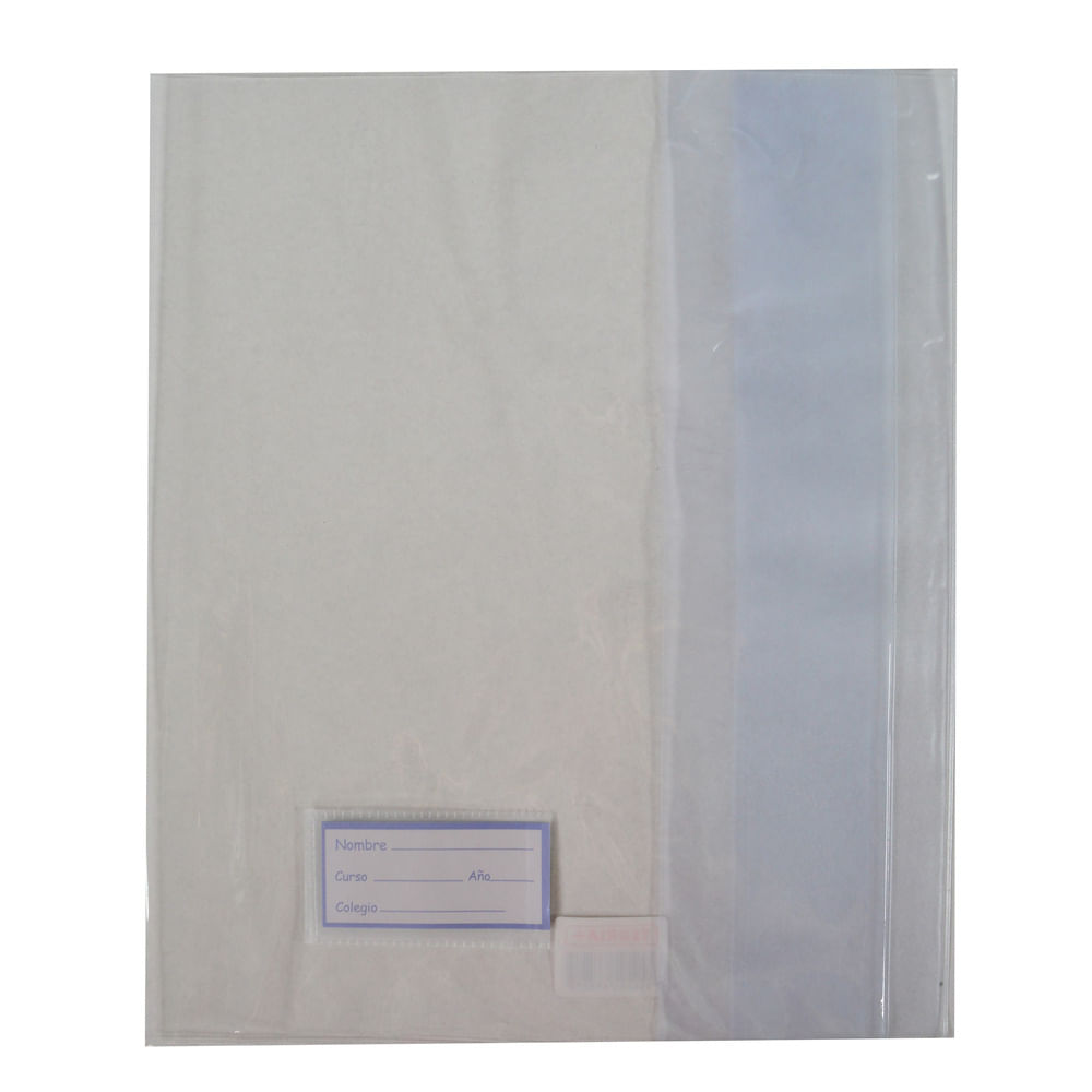 Forro para cuadernola en pvc transparente - devotoweb