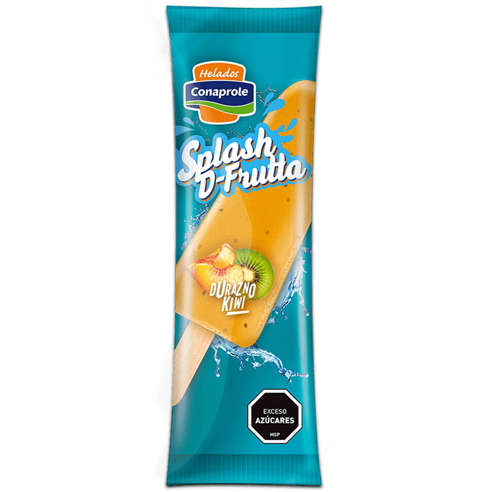 Helado palito D'Fruta durazno-kiwi CONAPROLE 60 cc - disco