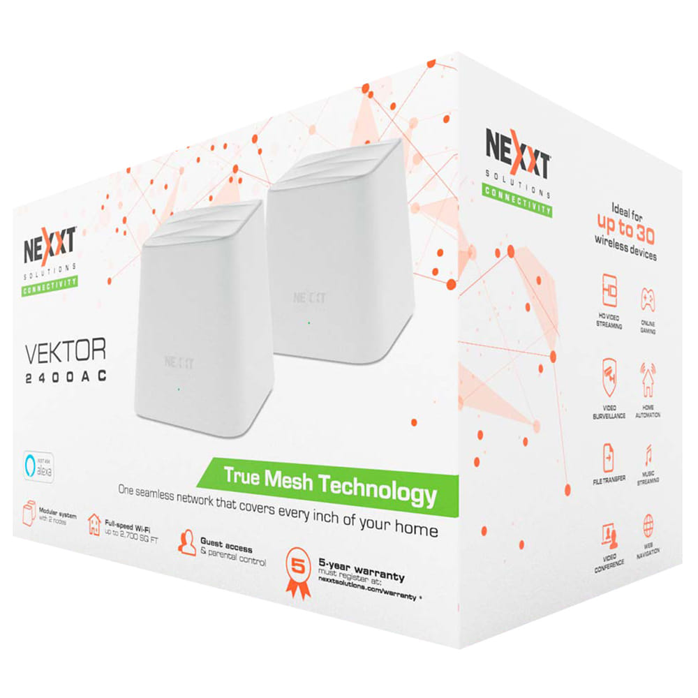 Router mesh NEXXT Mod. VEKTOR2400-AC dual band - devotoweb