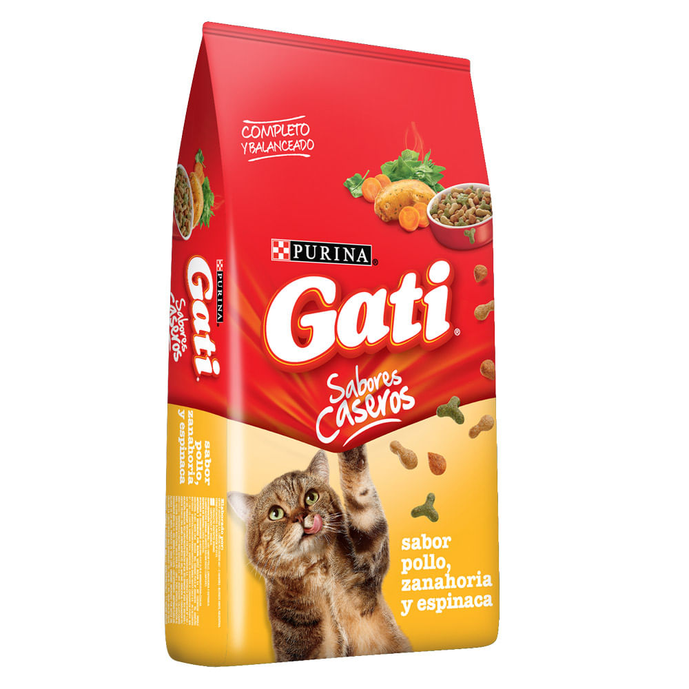 Alimento Gati Pollo-Zanahoria y Espinaca 1 kg - devotoweb