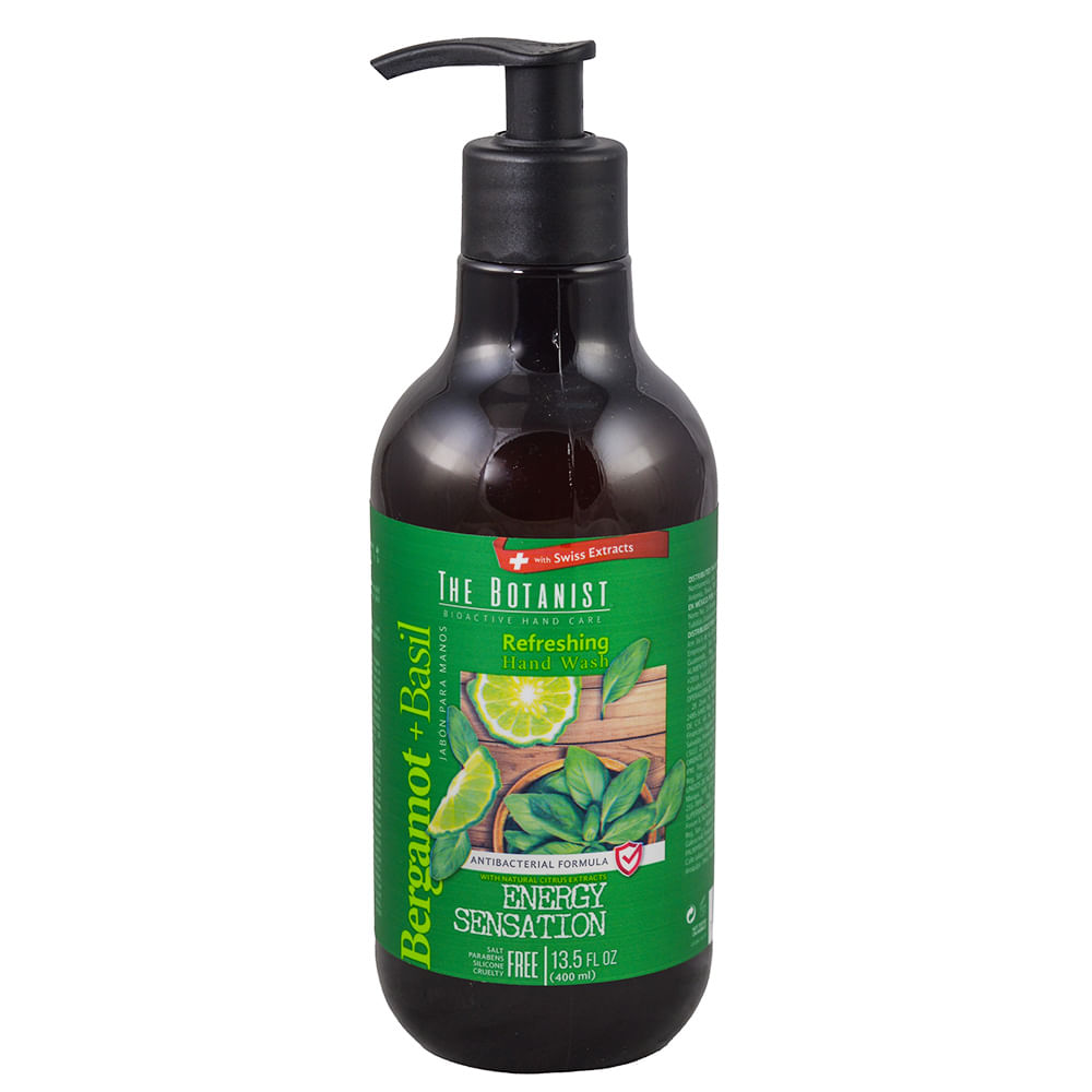 Jabón líquido THE BOTANIST bergamot/basil 400 ml - devotoweb