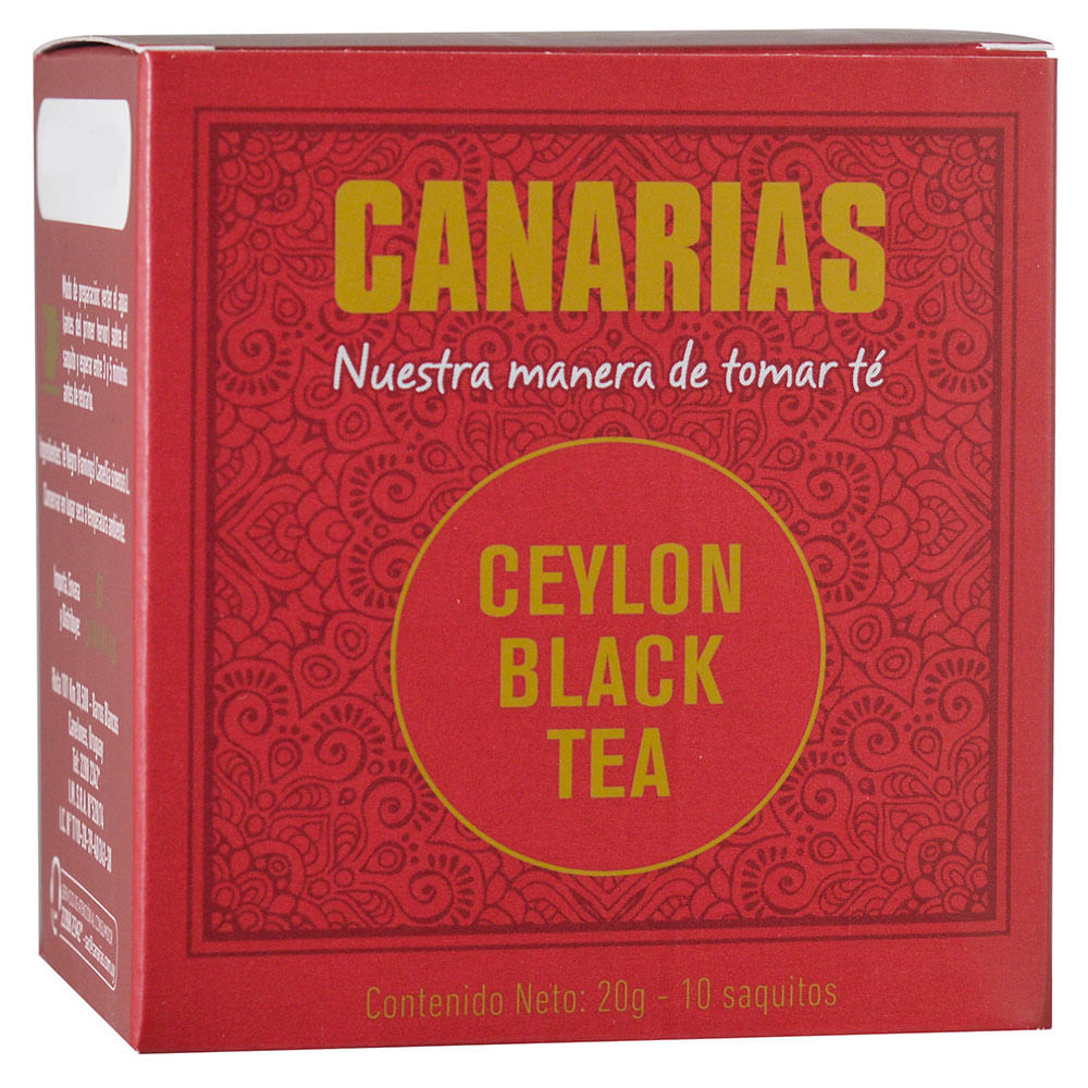 Té negro premium CANARIAS 10 sobres - disco