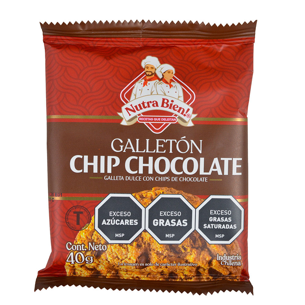 Galletón NUTRA BIEN choco chips 40 g - devotoweb