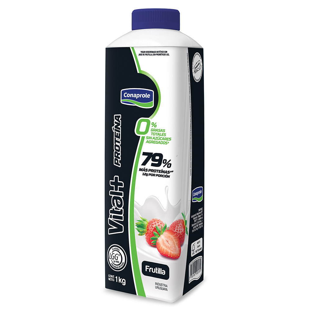 Yogur Vital + CONAPROLE frutilla con proteína 1 kg - devotoweb