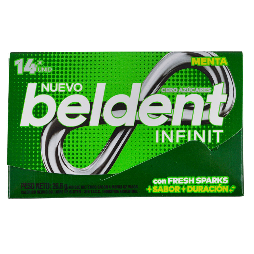 Chicle BELDENT Infinit menta 14 un. - disco