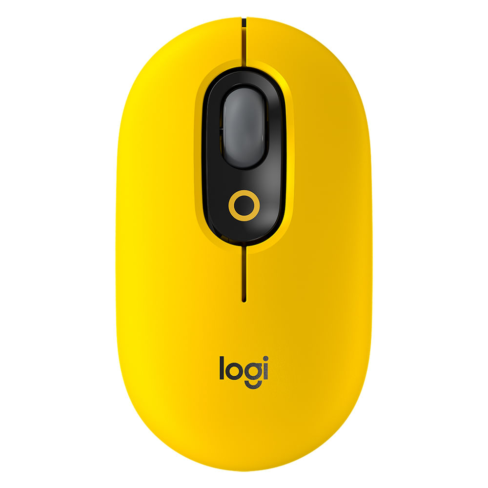 Mouse inalámbrico LOGITECH pop negro/amarillo - disco