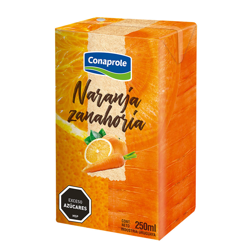Jugo CONAPROLE Naranja zanahoria 250 ml - disco