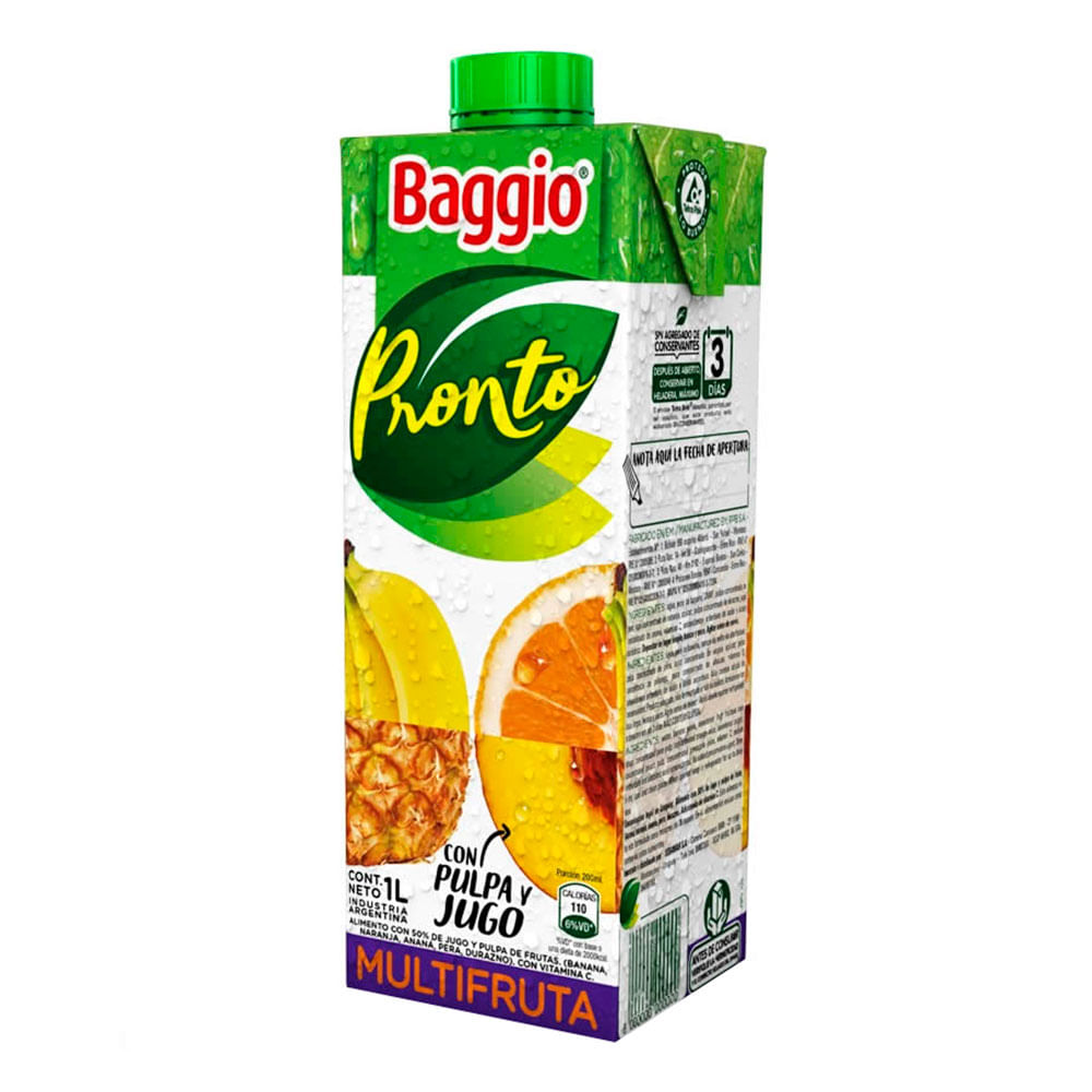 Jugo BAGGIO Multifrutal 1 L - devotoweb