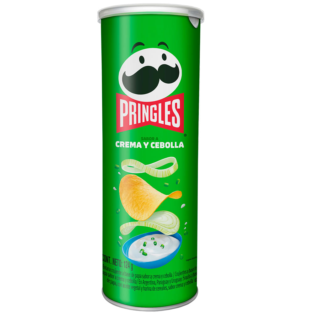 Papas fritas PRINGLES cebolla 124 g - disco