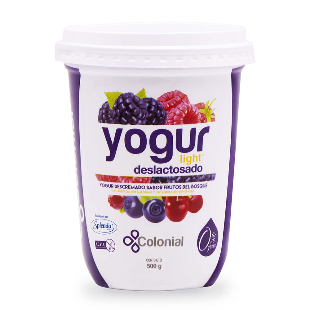 Yogur COLONIAL light deslactosado frutos - devotoweb