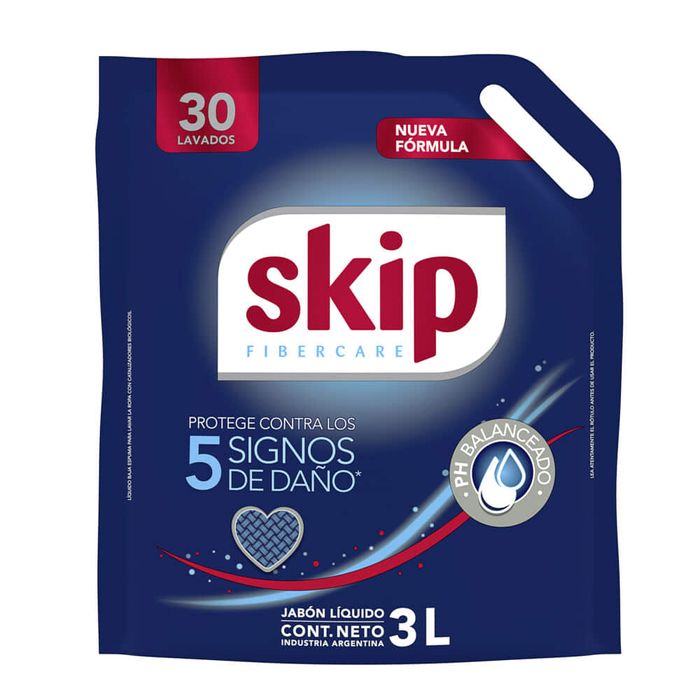 Detergente Skip Líquido Diluido doy pack 3 L - devotoweb