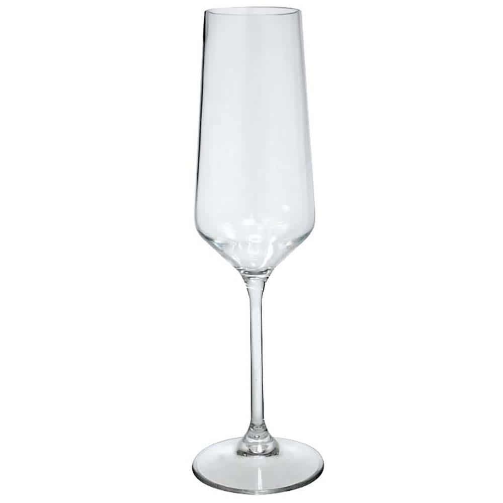 Copa champagne 290 ml acrílico transparente - disco