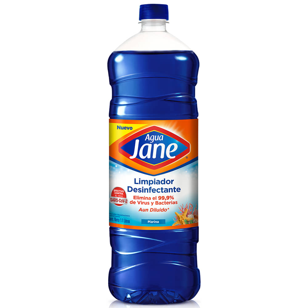 Limpiador desinfectante AGUA JANE marina 1,8 L - devotoweb