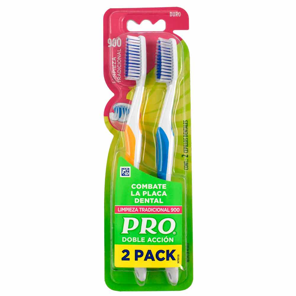 Pack x 2 cepillo dental PRO Doble tradicional 900 - devotoweb