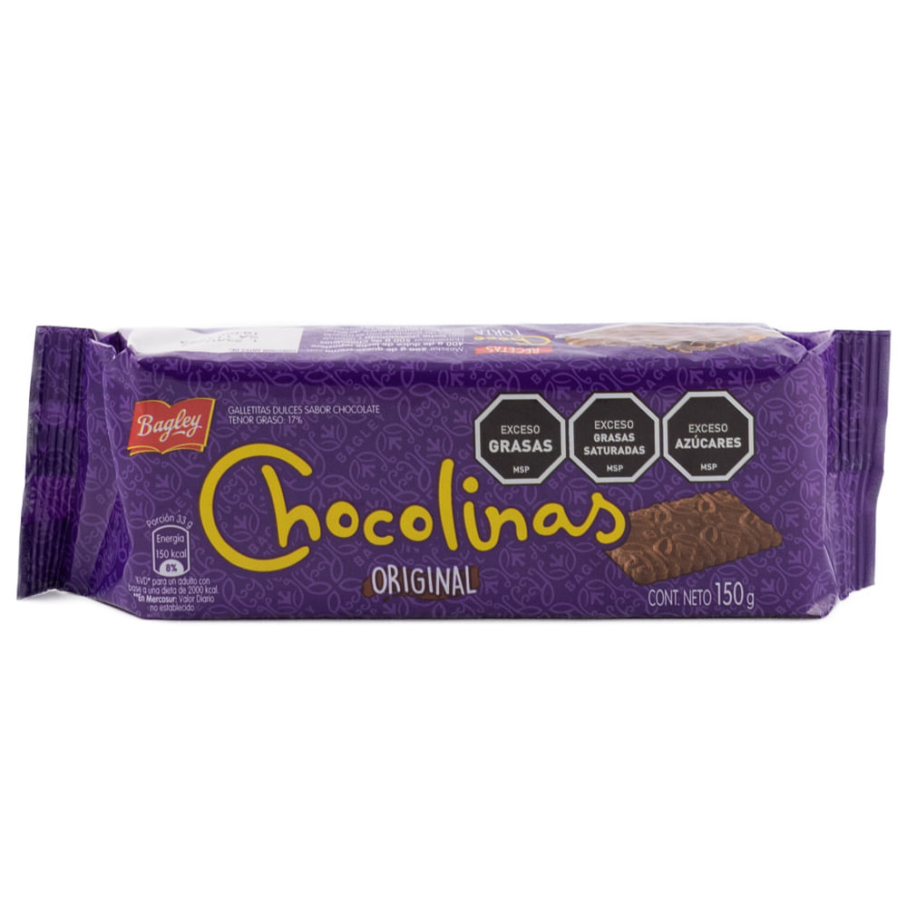 Galletitas CHOCOLINAS 150 g - devotoweb